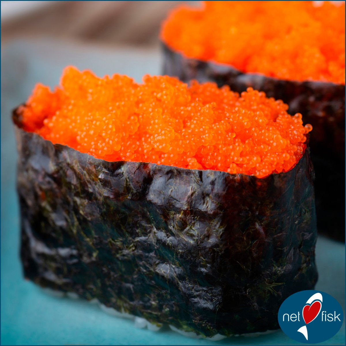 Køb Tobiko Orange 200g hos Netfisk | Kvalitetsfisk